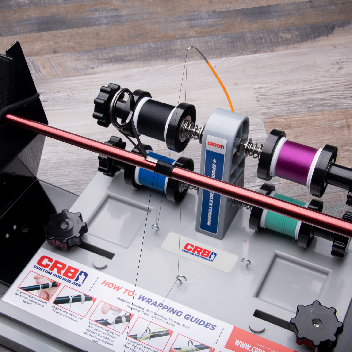 Custom Rod Builder Advanced Hand Wrapping System - 4 spool