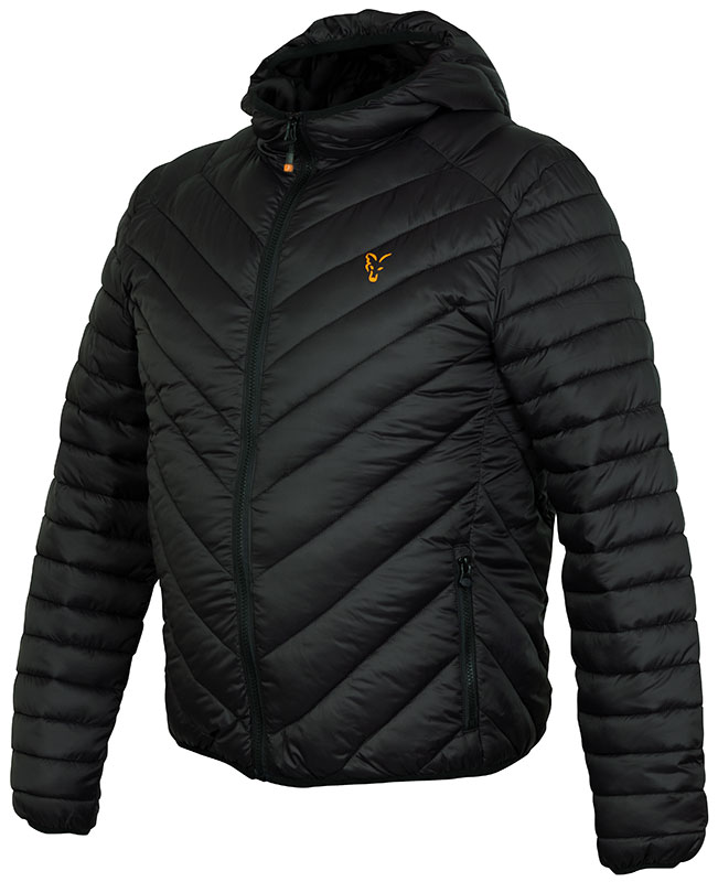 Fox Collection Quilted Jacket Black/Orange